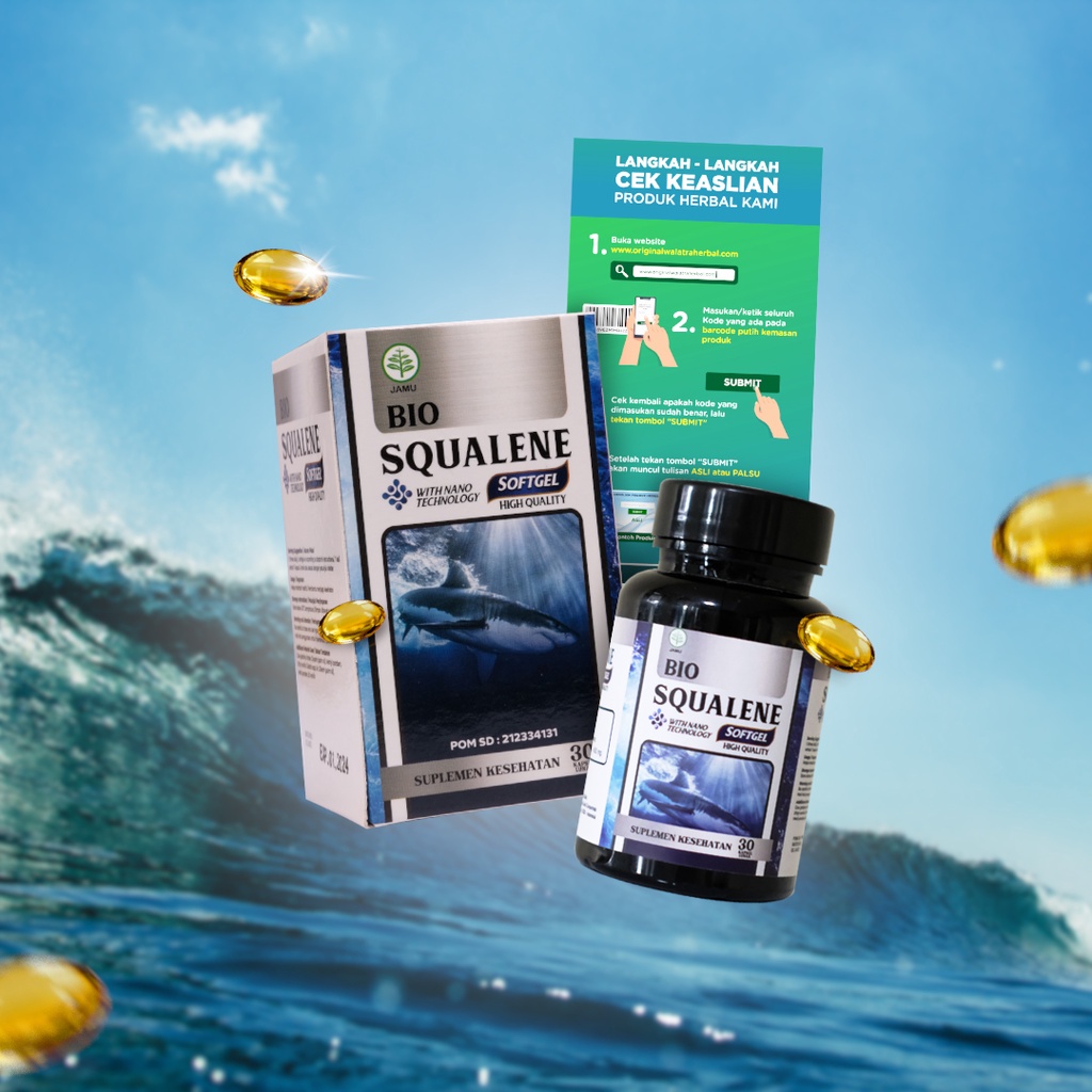 Jual Bio Squalene Softgel Minyak hati Ikan Hiu | Shopee Indonesia
