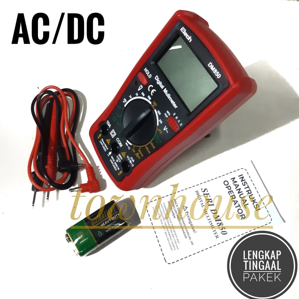 Jual Multimeter Digital UT890C UT890D + 6000 Counts Tegangan Suhu Frekuensi Manual Ammeter AC DC ...