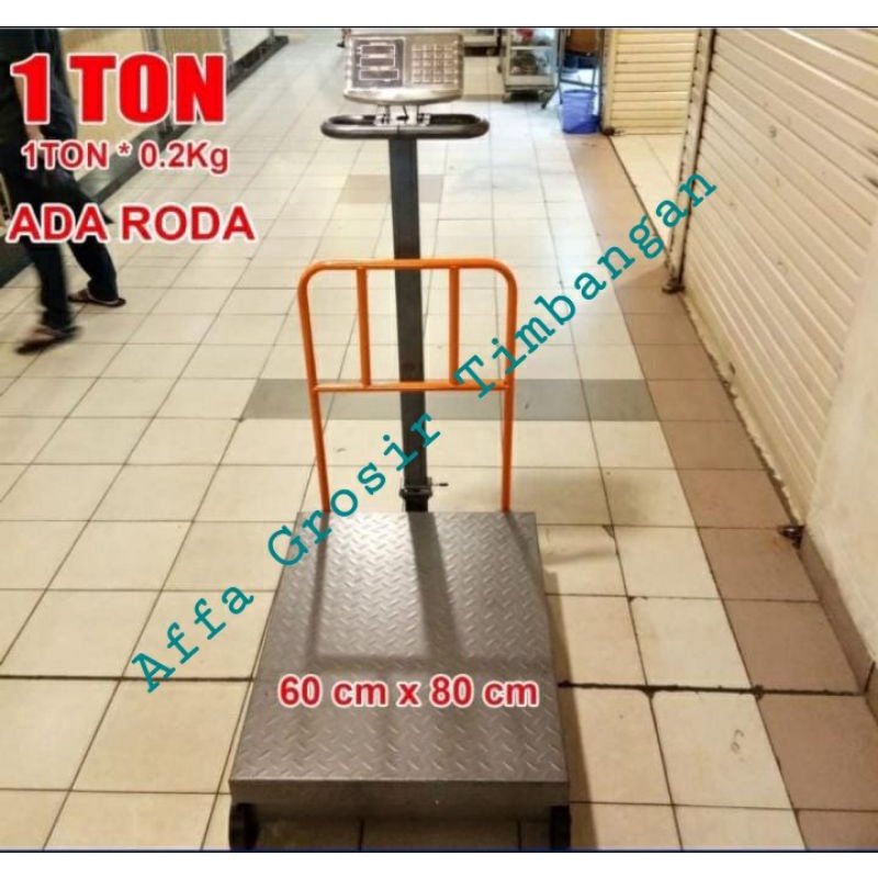 Jual Timbangan Digital 1 Ton Papan Lebar 60×80 cm Merk Panda Kiloan ...