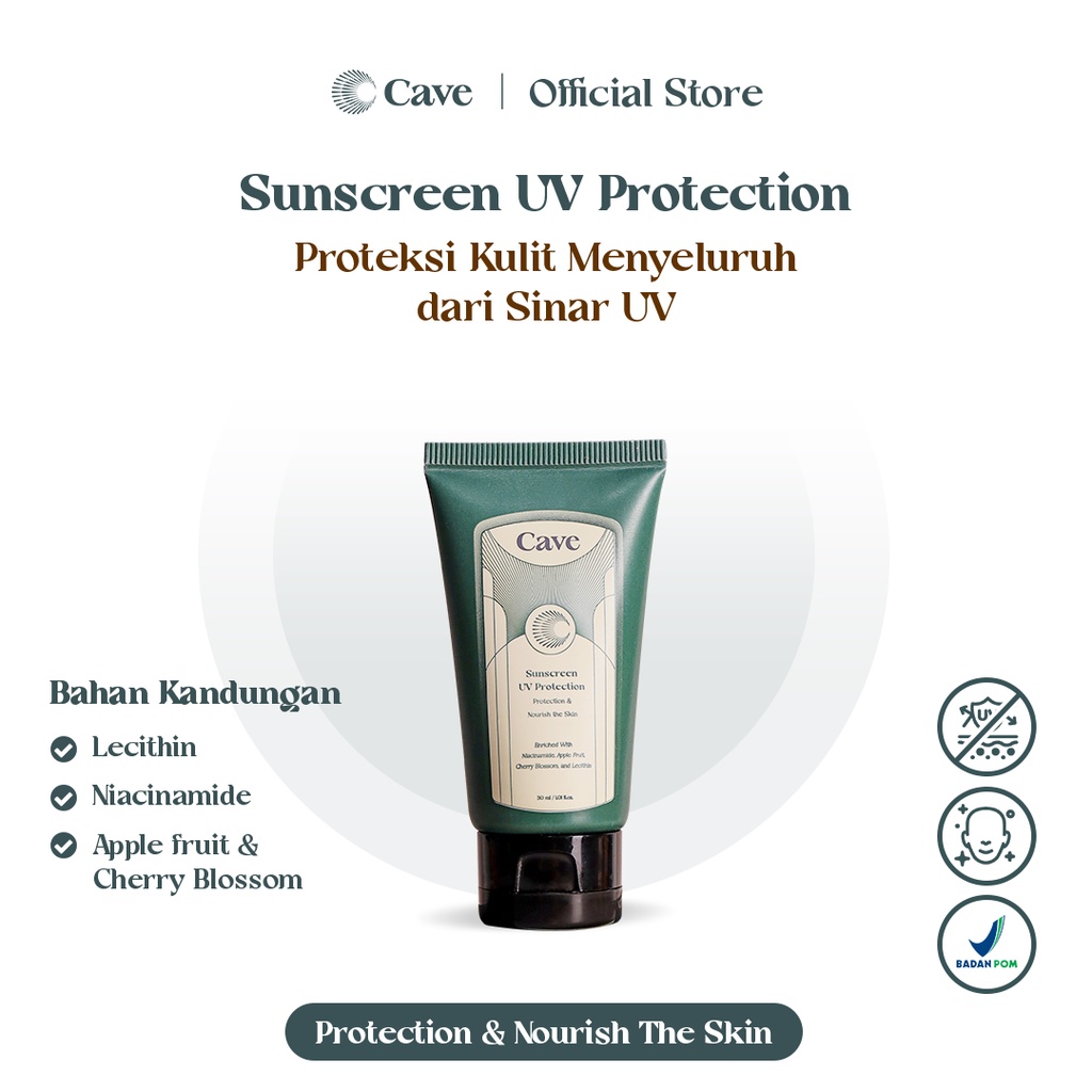 Jual CAVE Sunscreen UV Protection - Sunscreen Wajah Pria Perlindungan ...