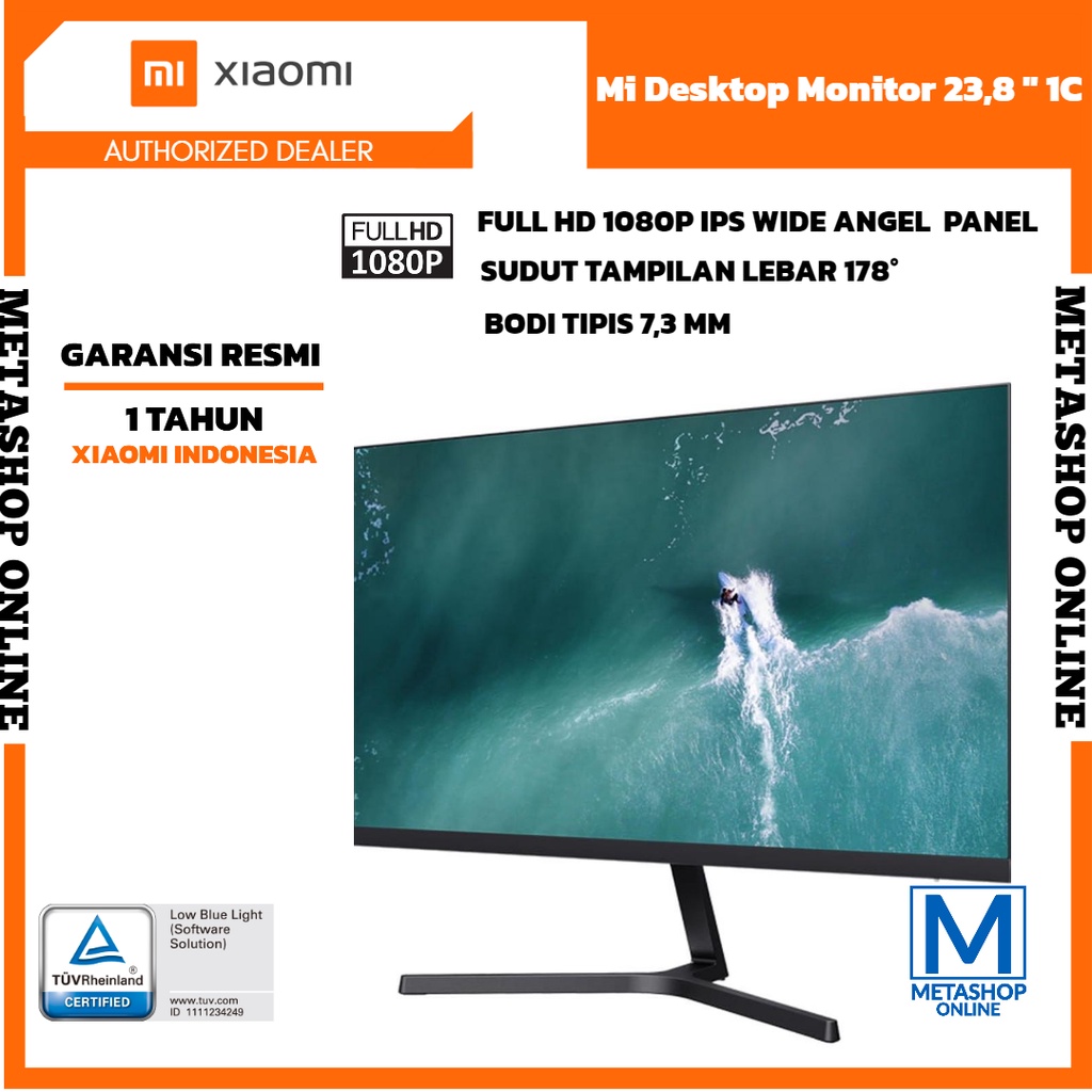 Jual Xiaomi Mi Desktop Monitor 23.8 1C IPS 1080P LED Full HD 24 Inch ...