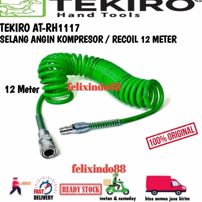Jual Tekiro Selang Recoil 12 M Slang Kompresor Recoil Hose Rekoil ...