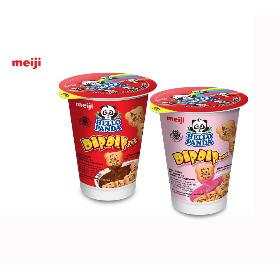 Jual Meiji Hello Panda Dip Dip 20gr - Chocolate / Strawberry | Shopee ...