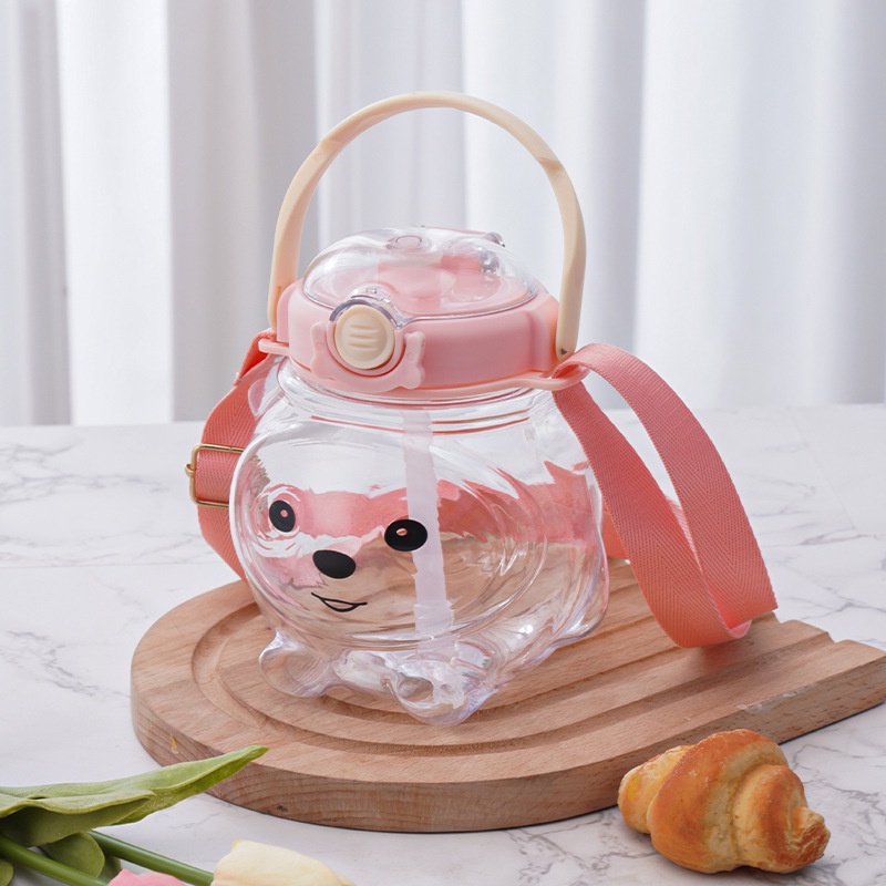 Jual Botol Tempat Minum Viral 1 Liter 1000 ml Karakter Beruang FREE ...