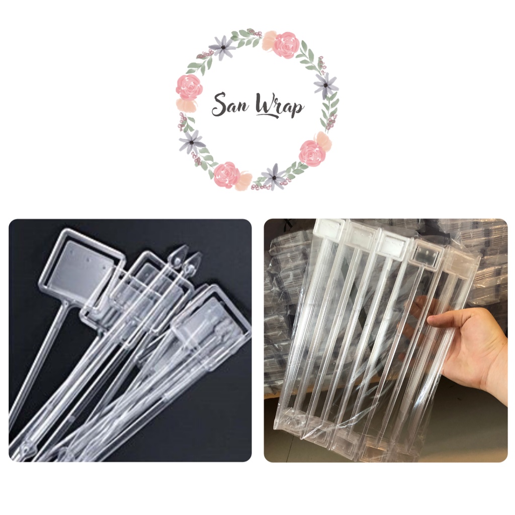 Jual 20 Pcs Stik Kartu Plastik Buket Bunga Florist Supply Stik Foto ...