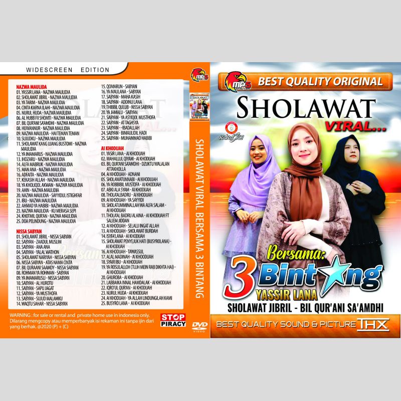 Jual Kaset Mp5 Video Lagu Sholawat Viral Bersama 3 Bintang Yassir Lana | Shopee Indonesia