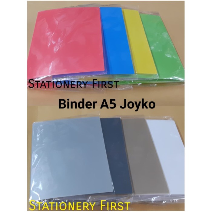 Jual Kertas Binder Binder A5 Joyko 1 Warna Polos Biru Pink Hijau Kuning ...