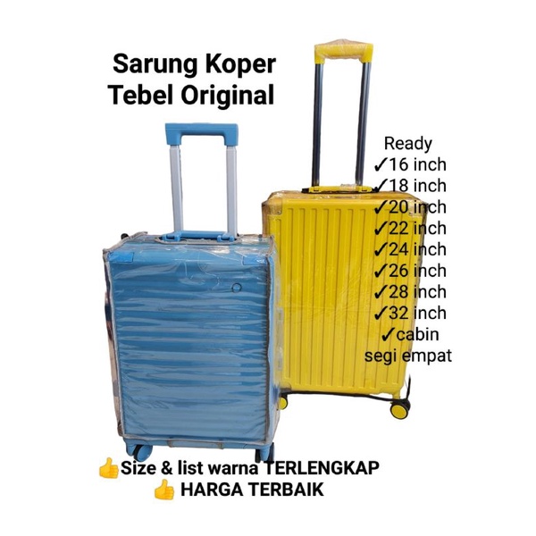 Jual SARUNG KOPER / PELINDUNG KOPER / COVER KOPER / MIKA TRANSPARAN 16 ...