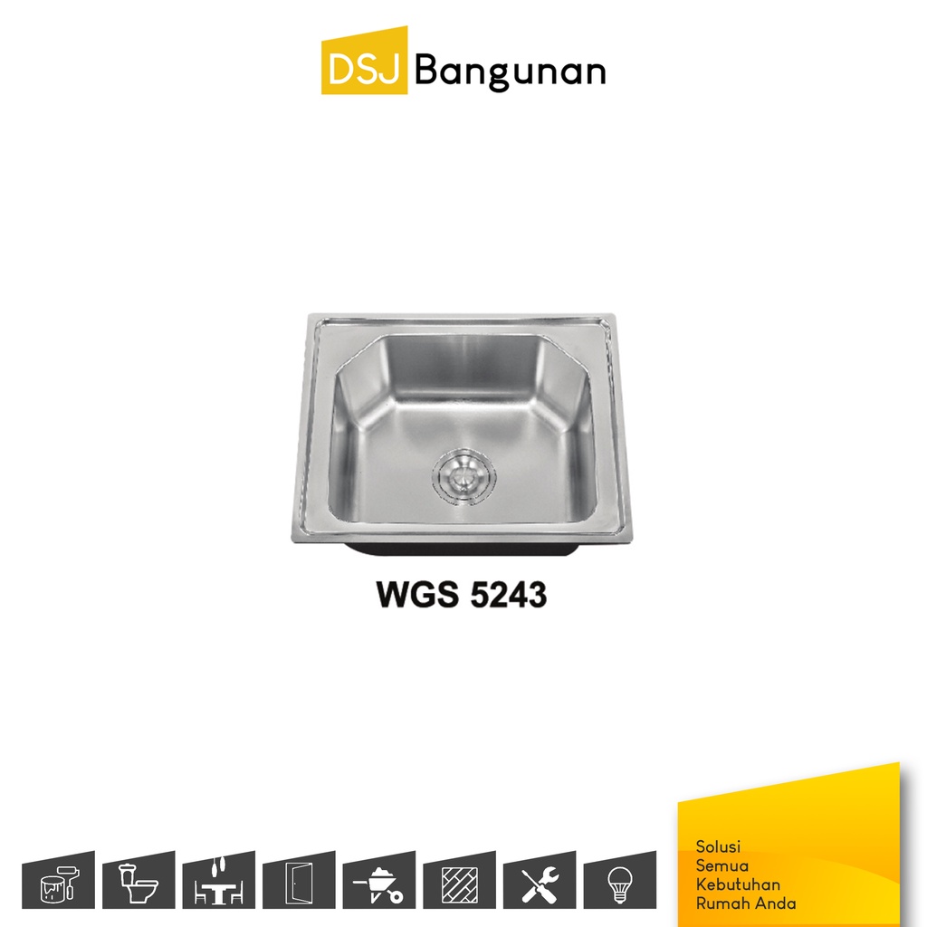 Jual Wegen WGS 5243 Kitchen Sink / Bak Cuci Piring | Shopee Indonesia