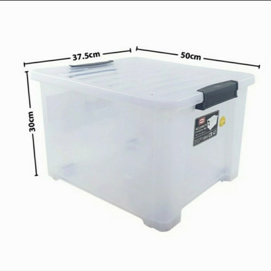 Jual Storage Box Container CB 47 Liter Bening Transparan Shinpo ...