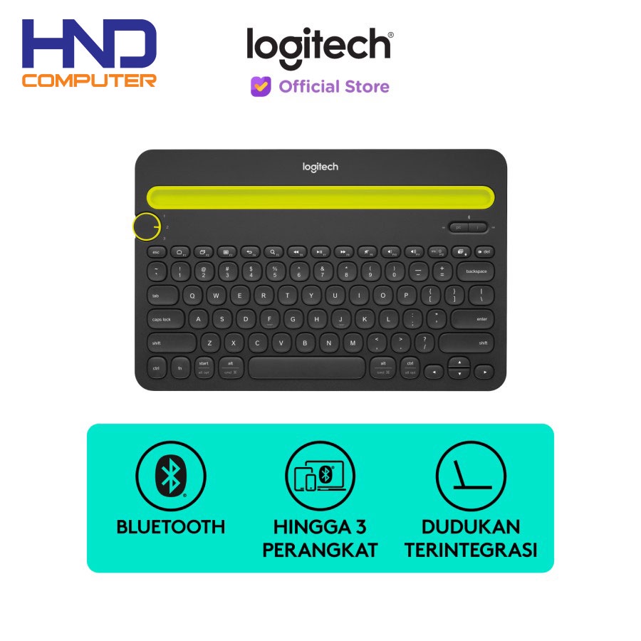 Jual Logitech K480 Keyboard Wireless Bluetooth Multi-Device | Shopee ...