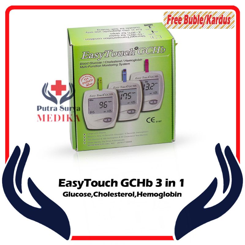 Jual Easy Touch GCHB Alat Cek Gula Darah Kolesterol Hemoglobin HB ...