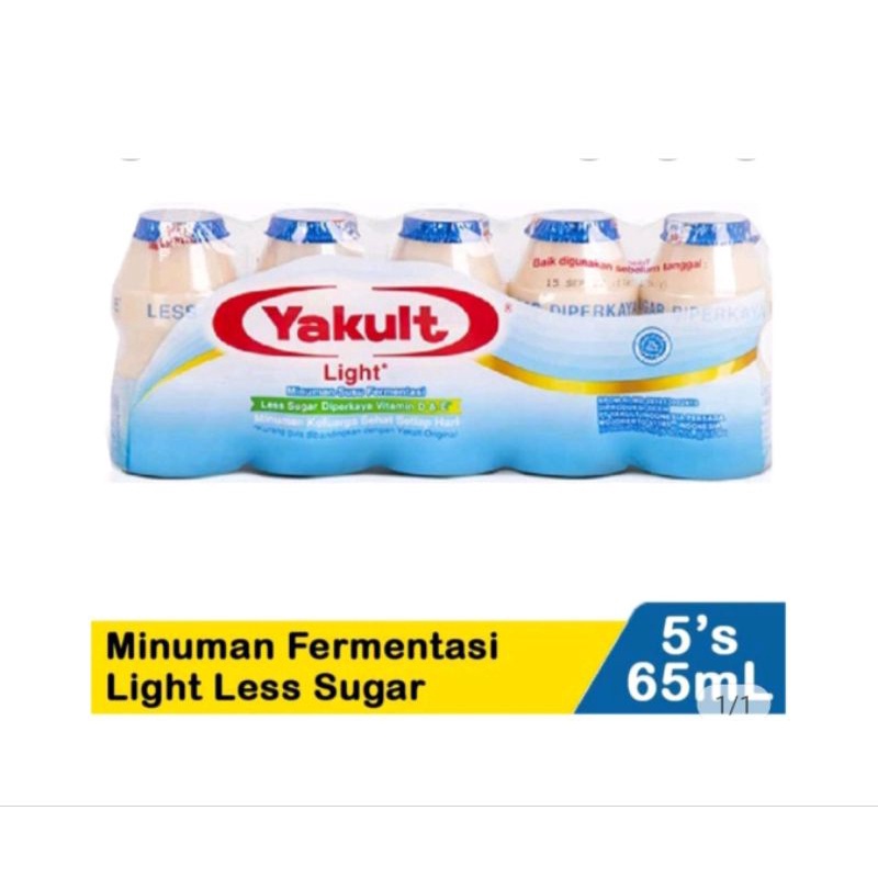 Jual YAKULT LIGHT LESS SUGAR 5 X 65 ml | Shopee Indonesia