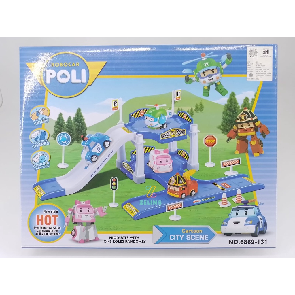 Jual Mainan Robocar Poli I Parking Lot Robocar Poli I Mobil - Mobilan ...