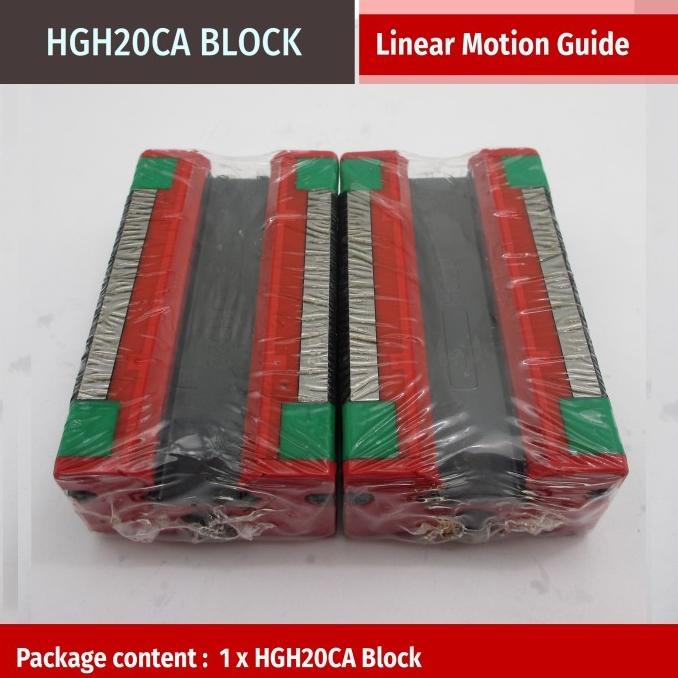 Jual New Hgh20Ca Block Linear Guide Rail Hgr20 For Cnc Router Milling ...