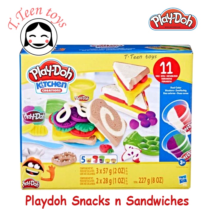 Jual Playdoh snacks and sandwiches play doh dough playdough | Shopee ...