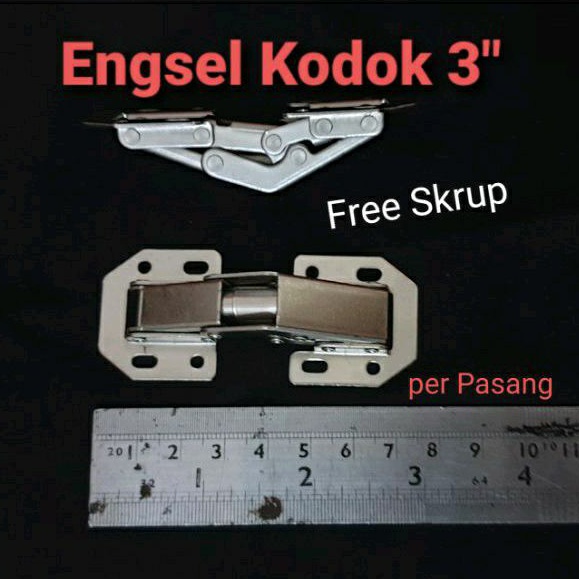 Jual Engsel Kodok MINI 3" (8cm) Free Skrup - per Pasang | Shopee Indonesia