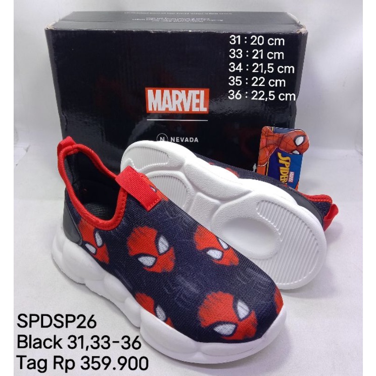 Jual SPDSP26 SEPATU ANAK NEVADA MARVEL SPIDERMAN ORIGINAL | Shopee ...