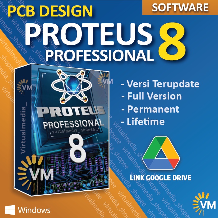 Jual PROTEUS PRO 8 SOFTWARE PCB DESIGN BOARD SKEMA JALUR PAPAN LAYOUT ...