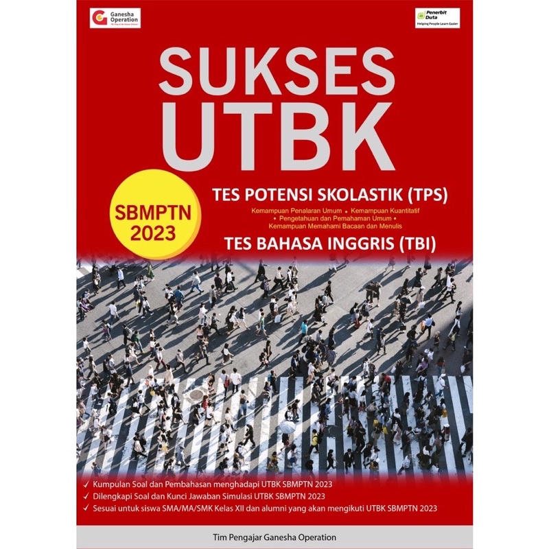 Jual SUKSES UTBK 2023 TPS TKA SAINTEK SOSHUM PENERBIT DUTA GANESHA OPERATION | Shopee Indonesia