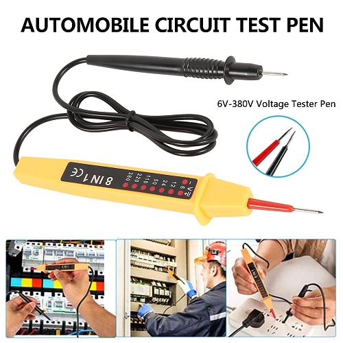 Jual Tespen AC / DC 8 in 1 6-380V Pena Electric Test Pen Tester Deteksi ...