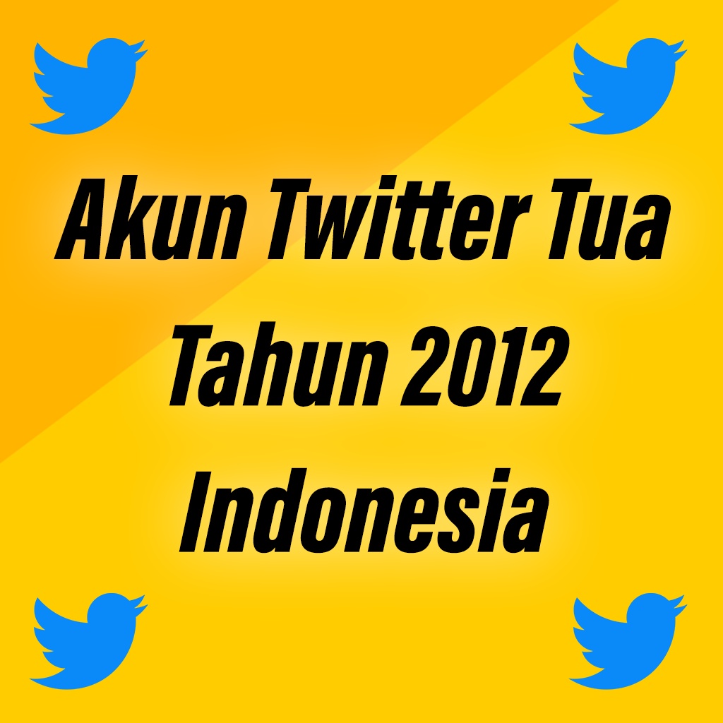 Jual Akun X Twitter Tua Tahun 2012 Indonesia | Shopee Indonesia