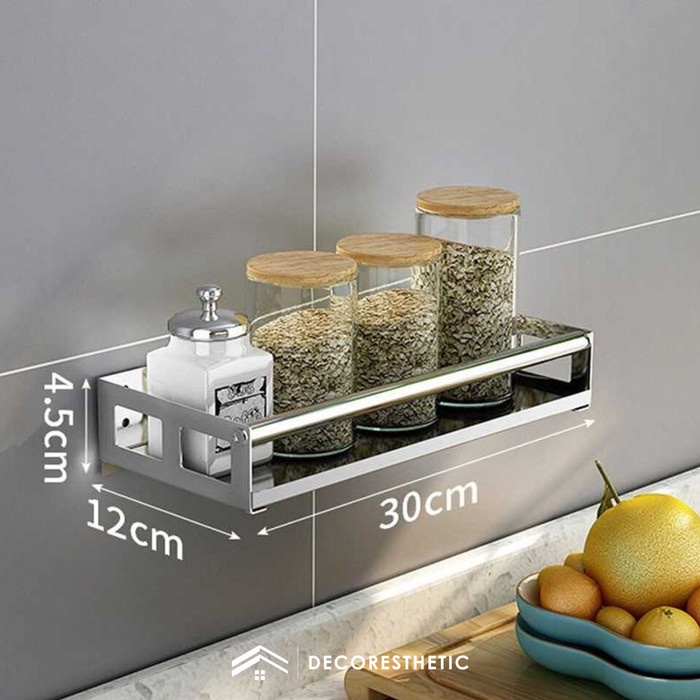 Jual Rak Dinding Stainless Steel Bumbu Dapur Minimalis Kitchen Rack ...