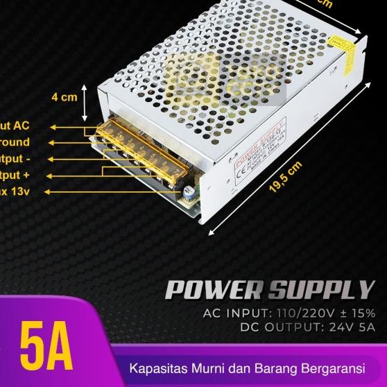 Jual Power Supply 24V 5A High Quality Switching | Shopee Indonesia