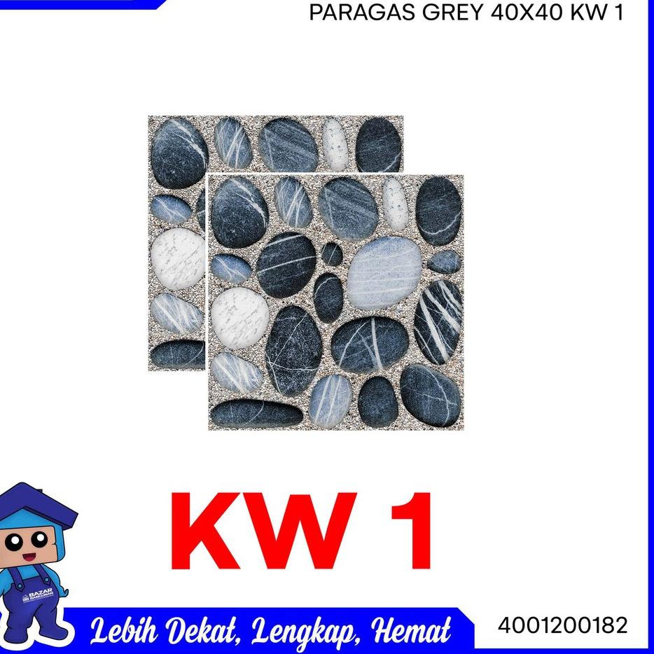 Jual Kia - Keramik Lantai Kamar Mandi Kasar Floor Tile Paragas Grey ...