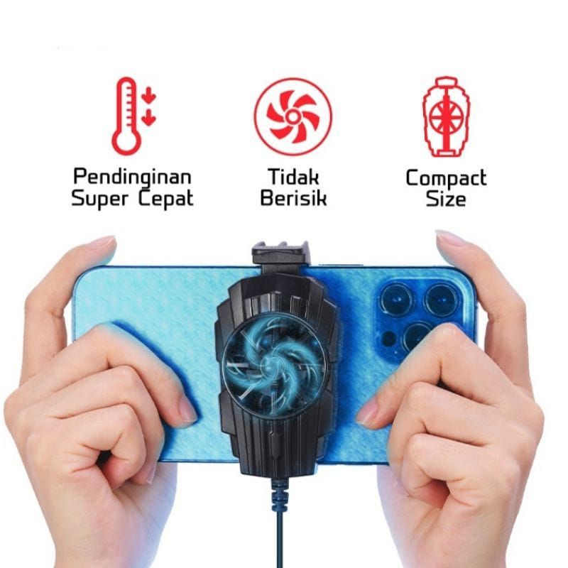 Jual (GM01 GAMEN) Pendingin Hp Fan Cooler Radiator Cooling Fan Gaming ...