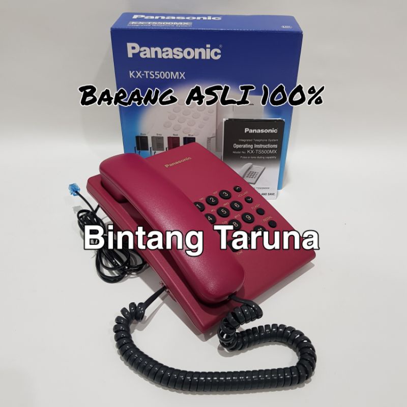 Jual Pesawat Telepon Panasonic KX-TS500 Telpon Kabel Panasonic KX-TS500MX Telfon Kabel Panasonic ...