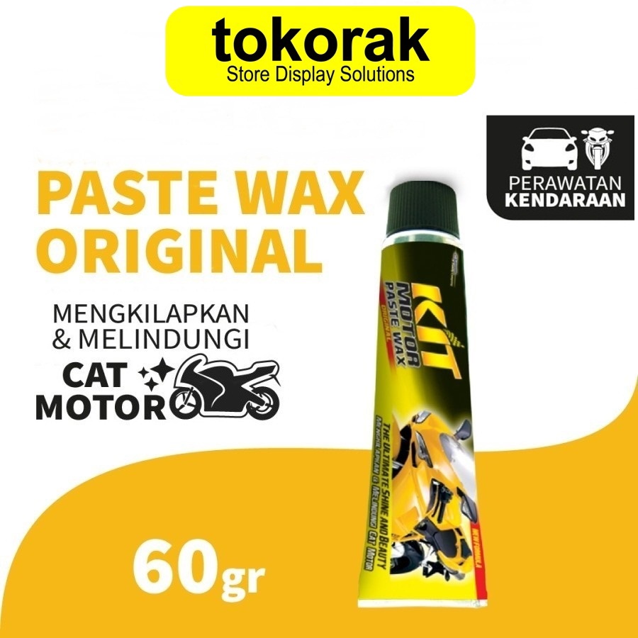 Jual KIT MOTOR PASTE WAX ORIGINAL 60 GR TUBE POLES PENGKILAP CAT MOBIL ...