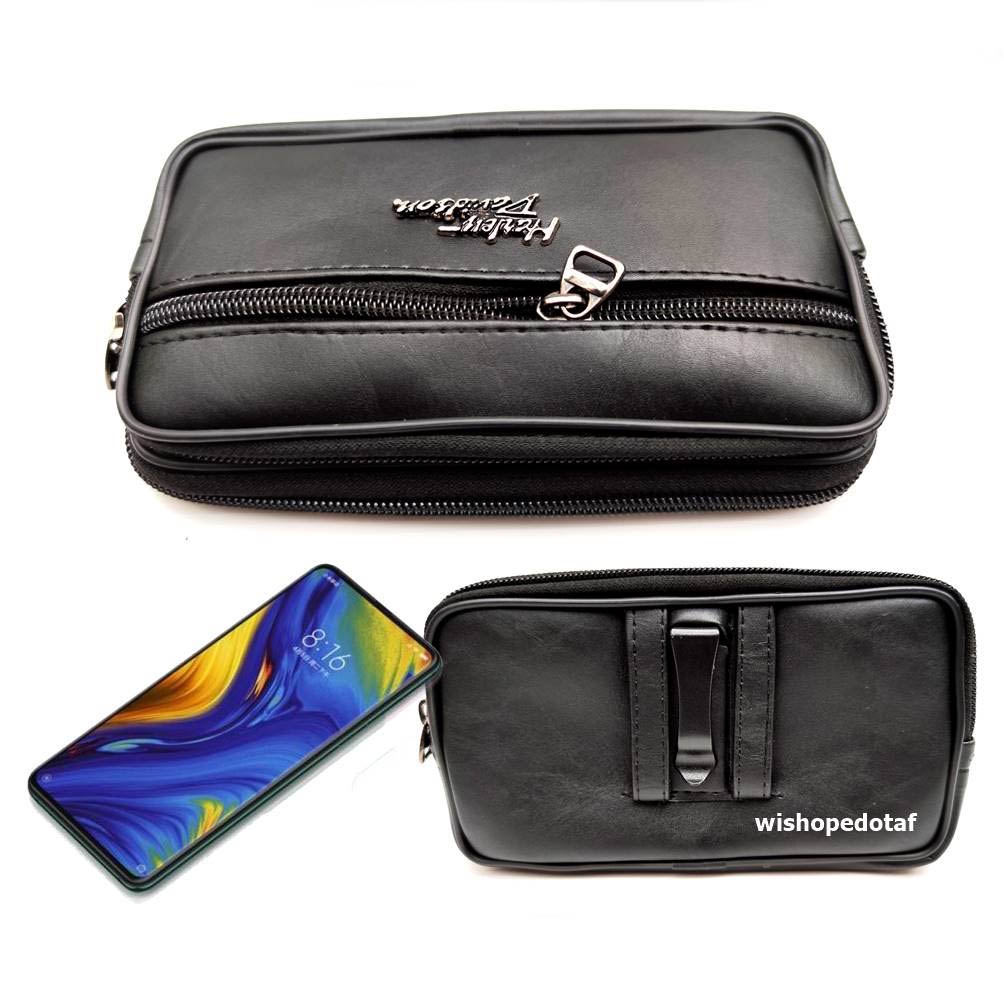 Jual Dompet Pinggang 3 Resleting Hp sleep Pria Max | Shopee Indonesia