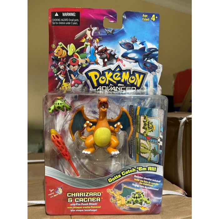Jual Hasbro 2003 Pokemon CHARIZARD & CACNEA Figure Pokemon Advanced ...