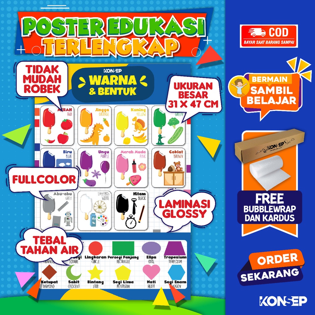 Jual Konsep Poster Edukasi Viral / POSTER Anak viral edukasi ...