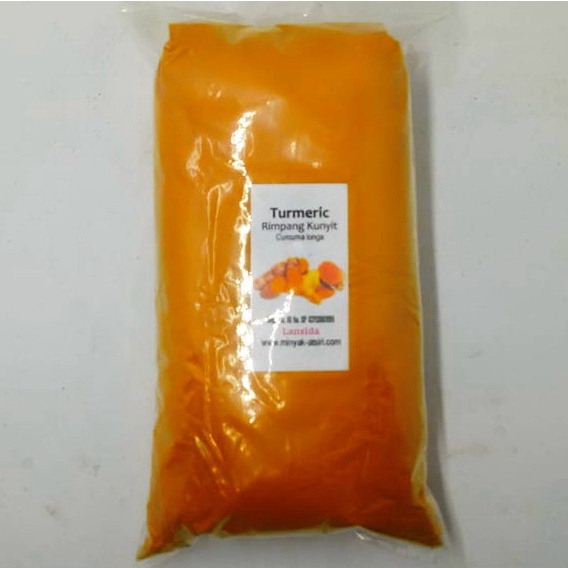 Jual Bubuk Kunyit 1 Kg Serbuk Rimpang Kunir Kuning Simplisia Turmeric ...