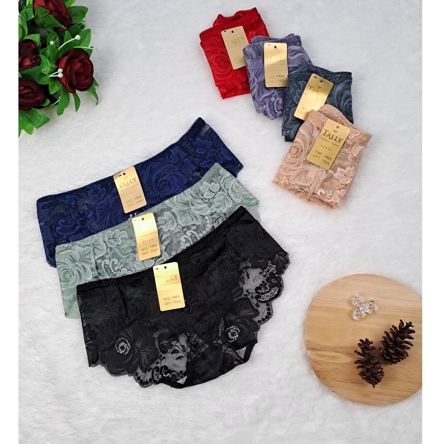 Jual CD TALLY / CELANA DALAM RENDA 7325 - Pretty Lace Panties Collection | Shopee Indonesia