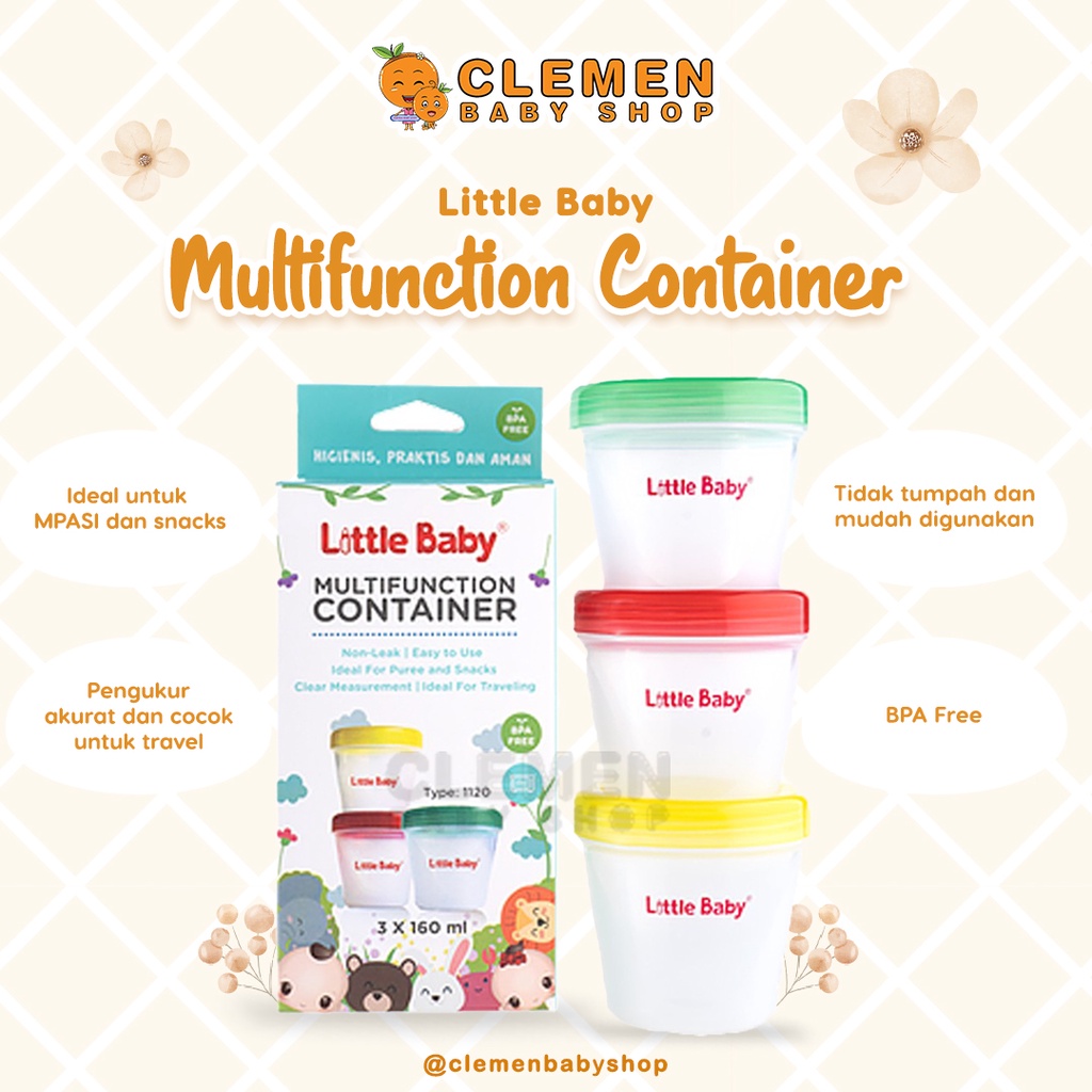 Jual Little Baby Multifunction Container (Isi 3 Pcs) | Shopee Indonesia