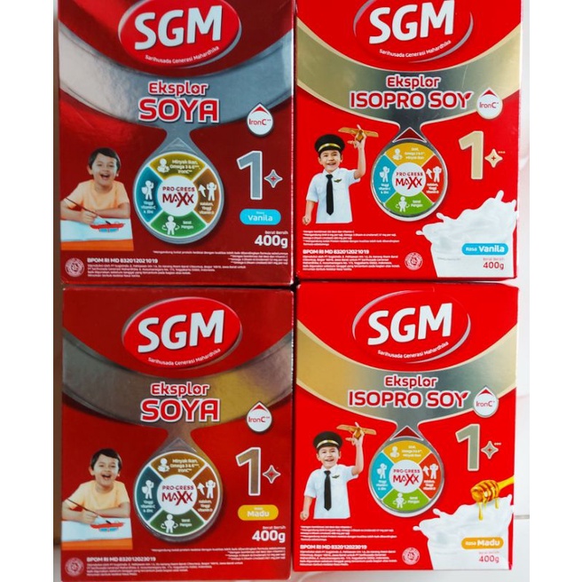 Jual SGM Soya 1+ 400gr(Vanila/Madu) | Shopee Indonesia