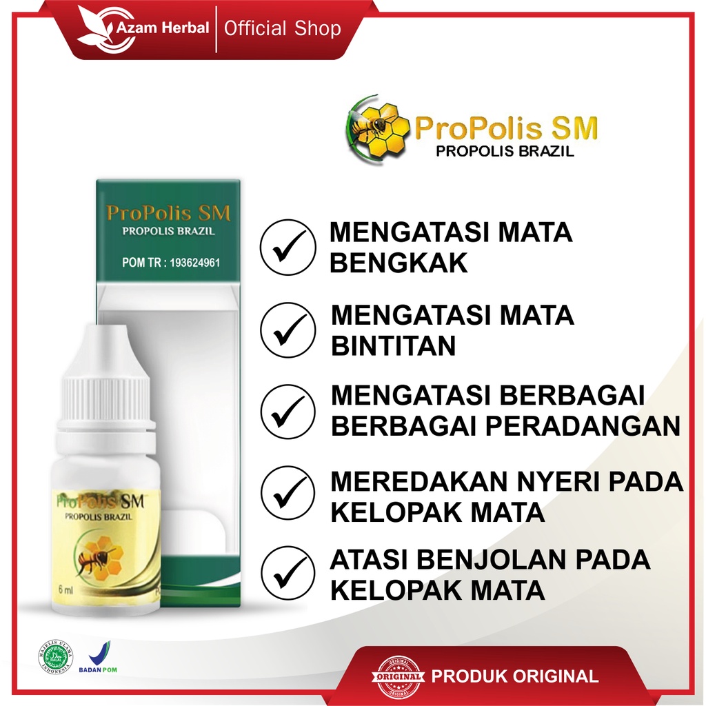 Jual Obat Mata Bintitan Benjolan Pada Kelopak Mata Propolis SM With ...