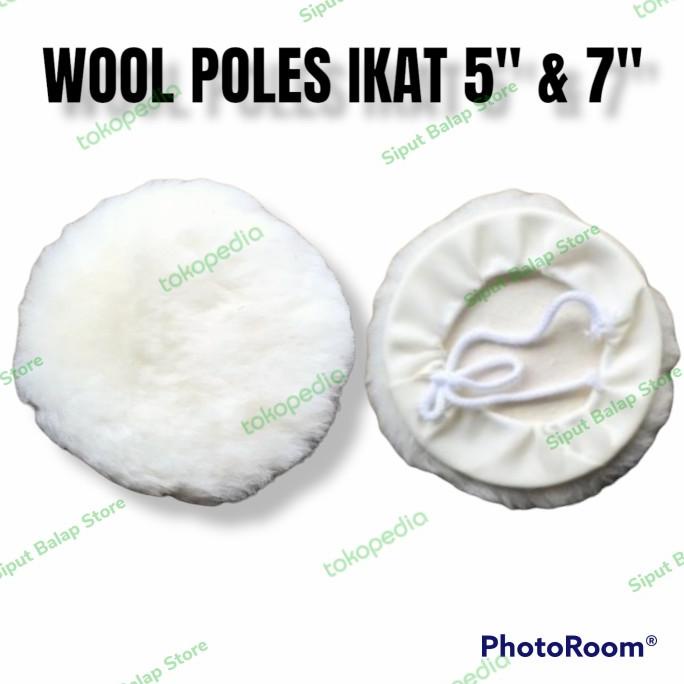 Jual Wool Bulu Poles Mobil Polishing Ikat 5" Dan 7" Inch | Shopee Indonesia