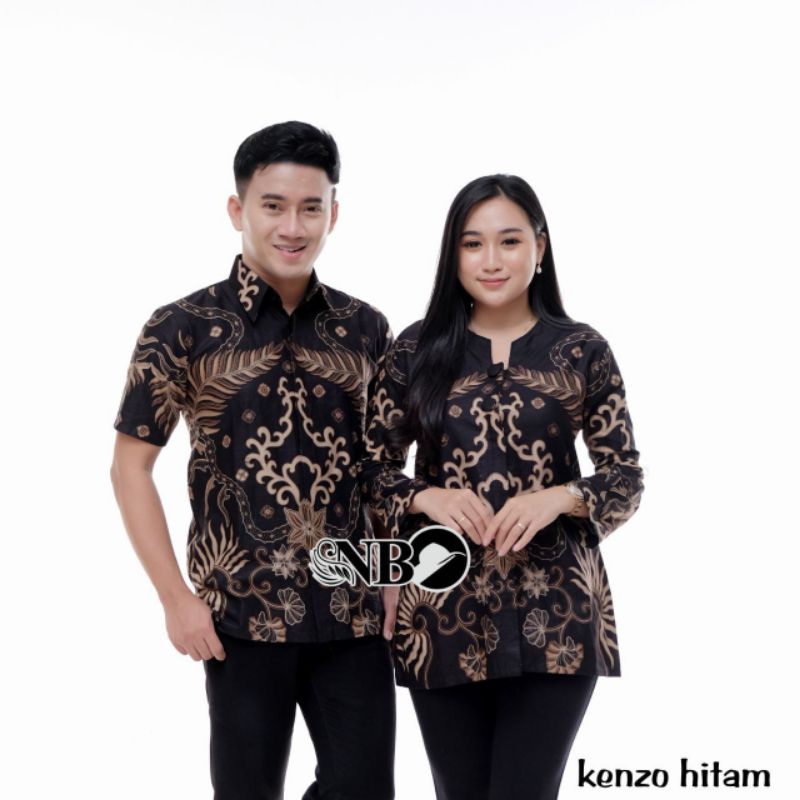 Jual Baju Batik Couple Modern Atasan Baju Batik Pria Wanita Kantor Kode ...
