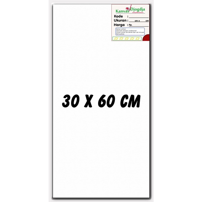 Jual Kanvas span standar ukuran 30 cm x 60 cm | Shopee Indonesia