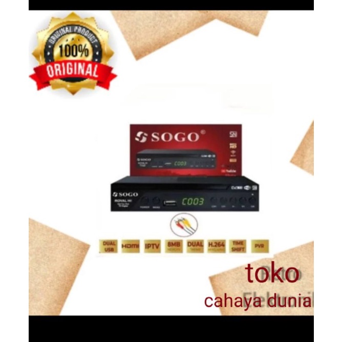 Jual STB SOGO DIGITAL TV SET TOB BOX DVB | Shopee Indonesia