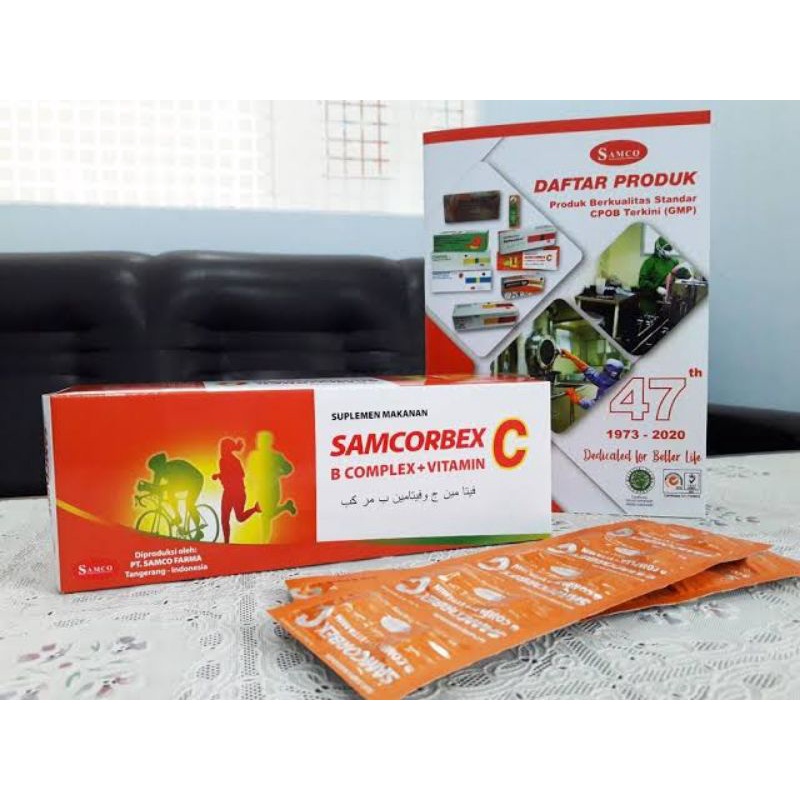 Jual Samcorbex Vitamin C 500 mg plus Bcomplex | Shopee Indonesia
