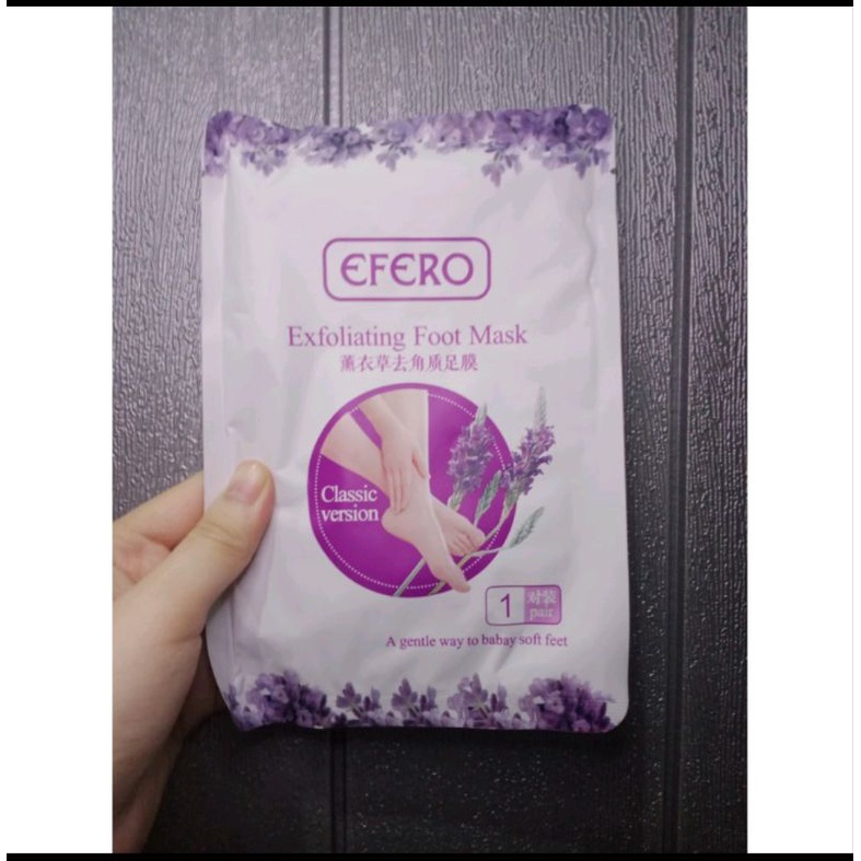 Jual EFERO FOOT MASK masker kaki FOOT PEELING exfoliating foot mask ...