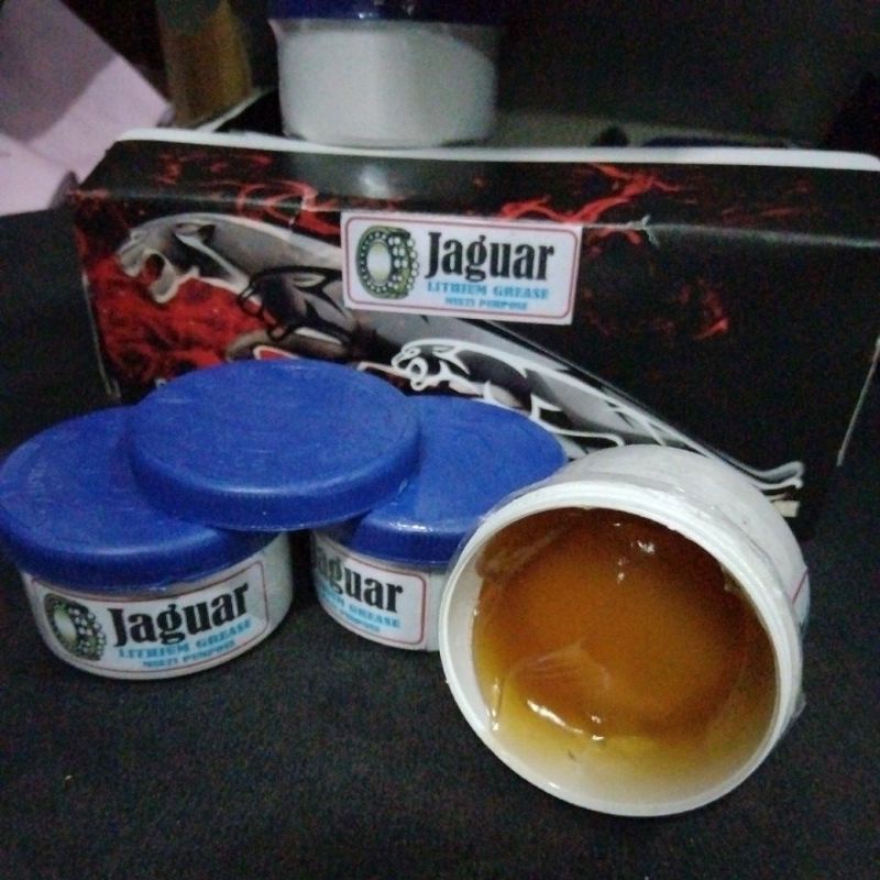Jual GEMUK GREASE STEMPET HI TEMP JAGUAR LITHIUM 100 GRAM SEMI ...