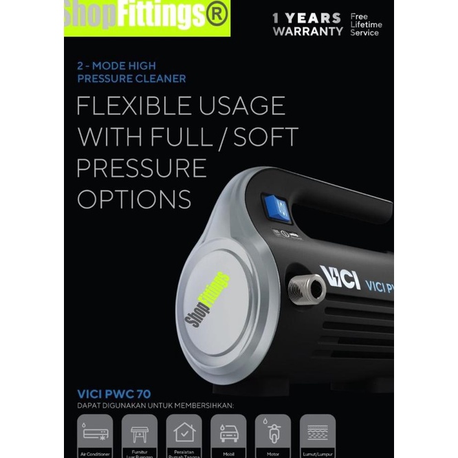 Jual Vici Pwc70 Mesin Steam Mini Cuci Ac Mobil Motor Jet Cleaner Washer | Shopee Indonesia