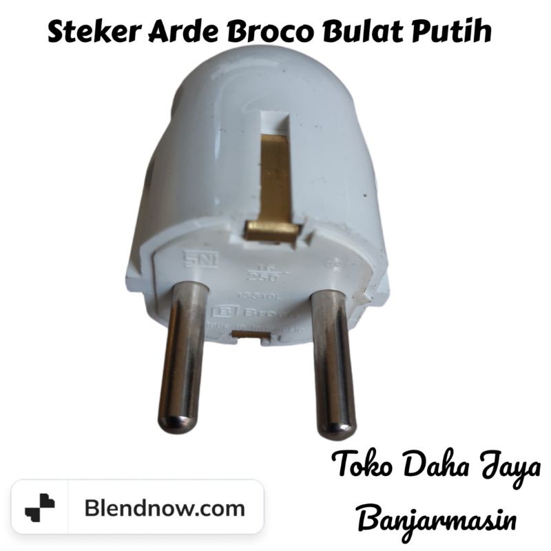 Jual Steker Arde/ colokan listrik broco bulat 16A-250 V | Shopee Indonesia