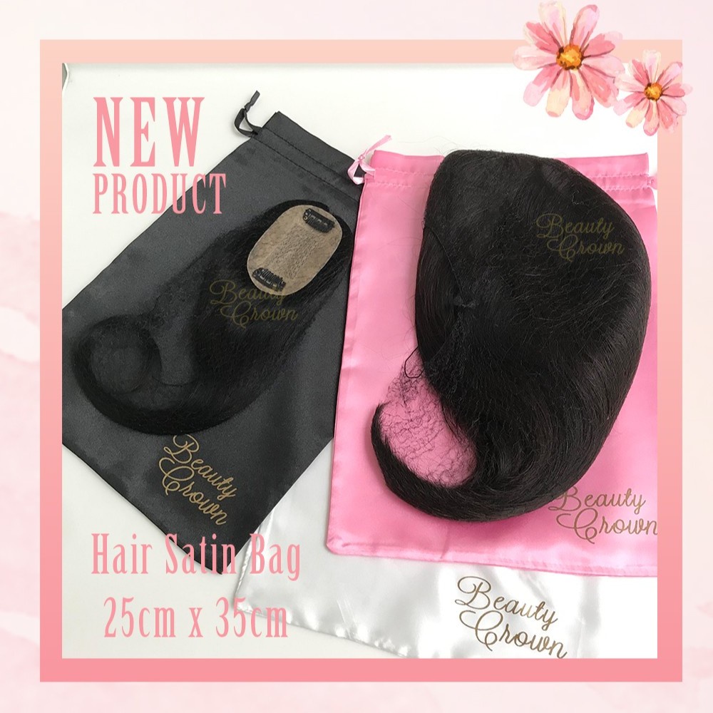Jual Hair Satin Bag Tas Pouch Wig Toupee Hairclip - Beauty Crown ...